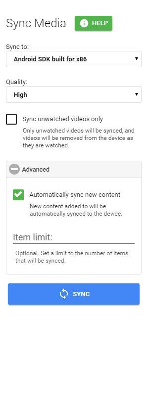 Sync Jobs Emby Documentation