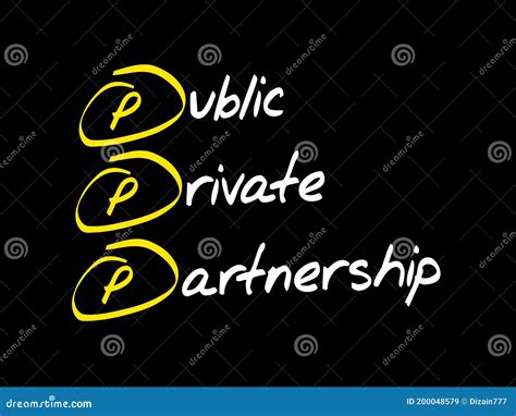 Ppp Public Private Partnership Stock Illustration Illustration Of Abbreviation Innovation