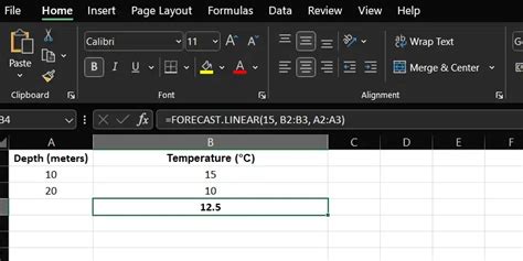 Linear Interpolation In Excel 10 Methods With Example Geeksforgeeks