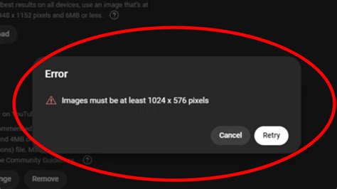 Images Must Be At Least 1024 X 576 Pixels Problem Solve Youtube