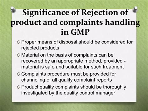 gmp and ghp pptx recalls consumer issues