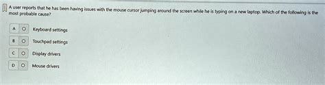 A User Reports That He Has Been Having Issues With The Mouse Cursor