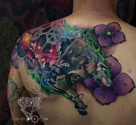 Space Wolf Tattoo Wolf Tattoo Design Tattoo Designs Watercolor