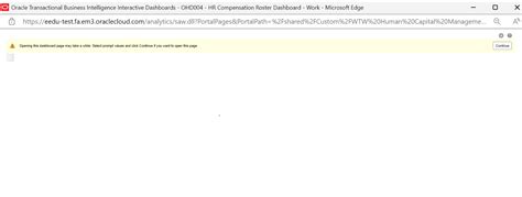 User Not Able To Run A Dashboard In Otbi — Cloud Customer Connect