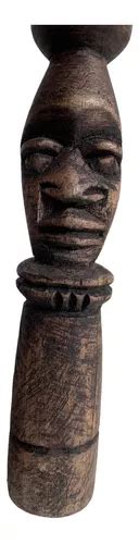 Iroke Africano Madeira 30 Cm Parcelamento Sem Juros