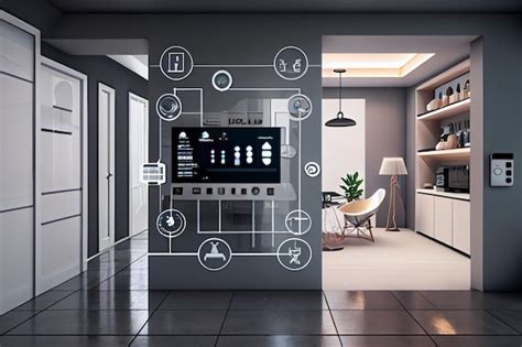 Premium Photo Smart Home Interface With Augmented Realty Of Iot