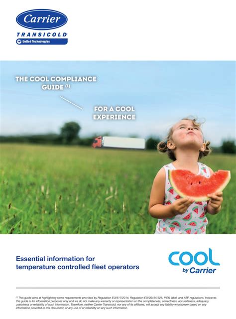 Carrier Transicold UK Released A New Guidebook