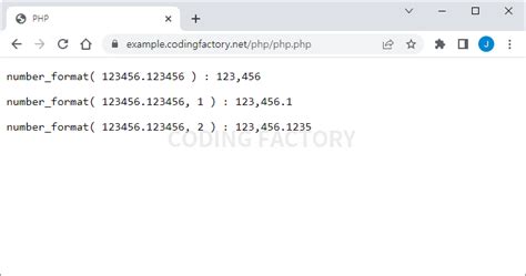 Php Reference Numberformat Coding Factory