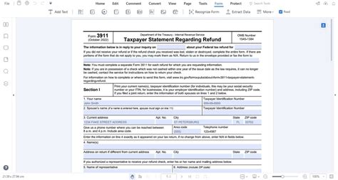 Steps To Fill Out Irs Form 3911 To Trace Your Refund