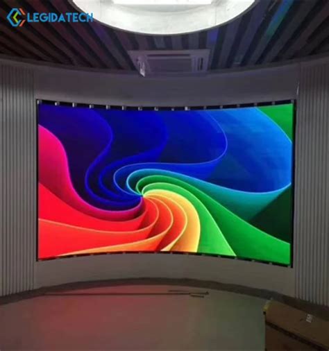 Indoor Circular Curved Soft Round Circle LED Display Flexible LED Screen With Soft LED Module
