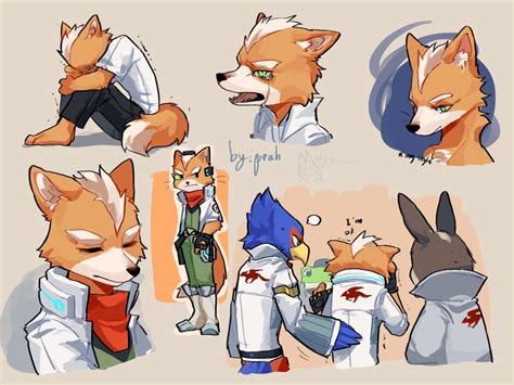 Fox Mccloud Falco Lombardi Slippy Toad And Peppy Hare Star Fox
