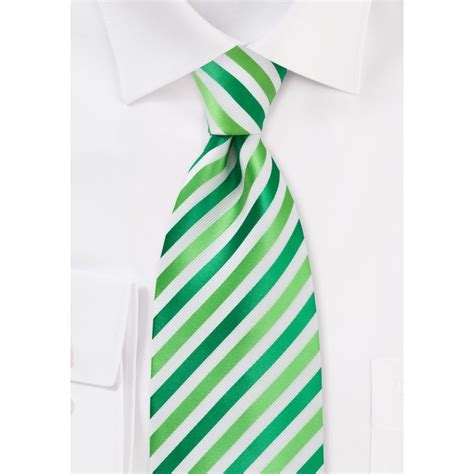 Grass Green And White Tie Ties