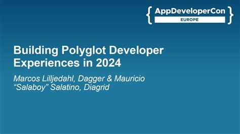 Building Polyglot Developer Experiences In 2024 Marcos Lilljedahl And Mauricio Salatino Youtube