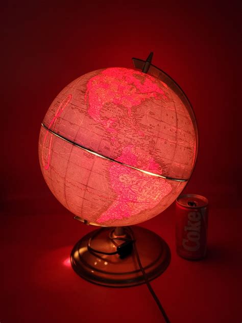 Vtg Light Up Globe