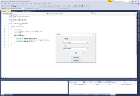 C Simple Age Calculator SourceCodester