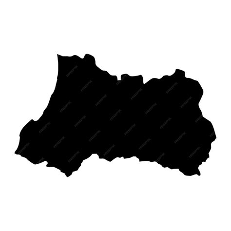 Premium Vector Adjara Region Map Administrative Division Of Georgia