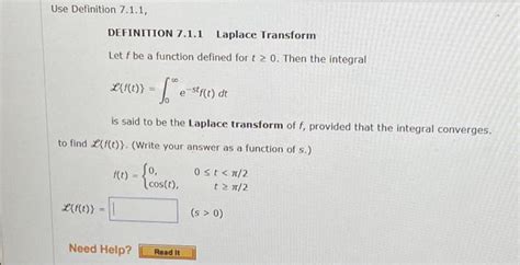 Solved Use Definition 711 L Ft Definition 711 Solved Use Definition 711 L Ft Definition 711