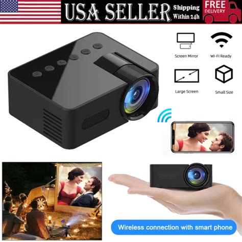 Mini Projector Led Hd 1080p Wifi Home Cinema Portable Home Theater Lcd Projector Eur 39 41