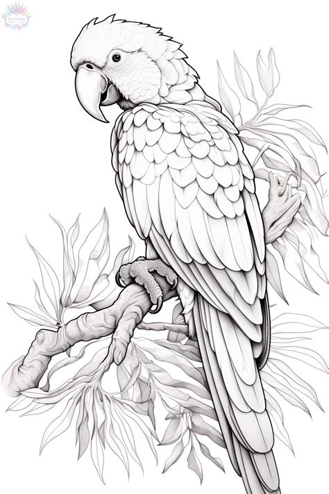 Coloriage Perroquet