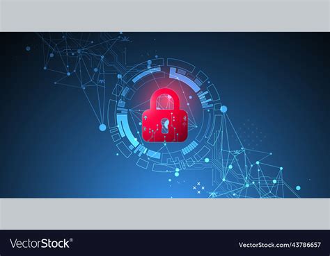 Personal Data Security Cyber Or Information Vector Image