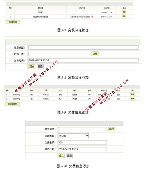 学生毕业离校系统的设计与实现sshmysql含录像javaweb计算机
