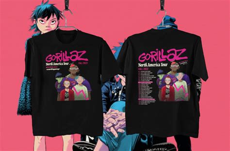 Gorillaz Shirt Gorillaz North America Tour 2022 Shirt Sold By