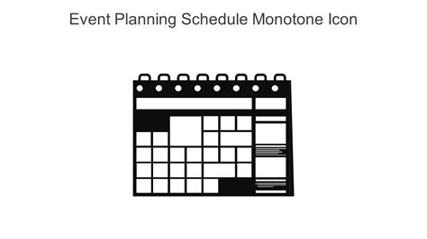 Event Planning Schedule Monotone Icon In Powerpoint Pptx Png And Editable Eps Format PPT