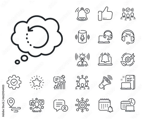 Backup Data Sign Place Location Technology And Smart Speaker Outline