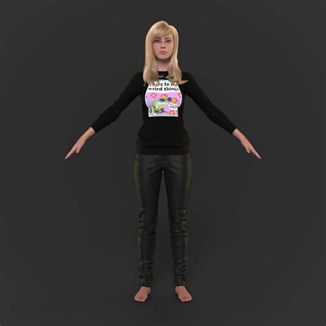 Skin Out 3d Model In Human Photo Erotic Character Metahuman Model