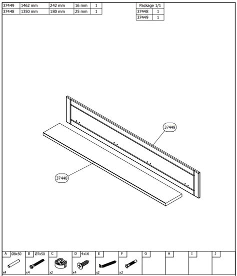 Dedeman Valencia Zp Shelf Instruction Manual