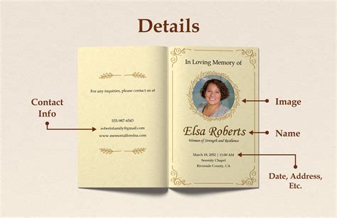 Obituary Cremation Template In Word Psd Illustrator Download