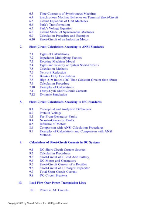 Electrical Engineering Power System Analysis Short Circuit Load Flow And Harmonics Pdf