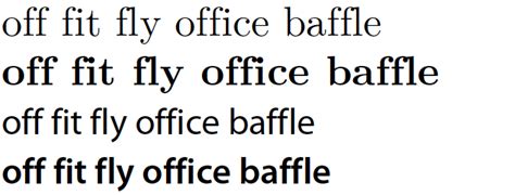 How Do I Disable Ligatures Tex Latex Stack Exchange