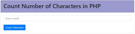 Count Number Of Characters In Php Free Tutorial