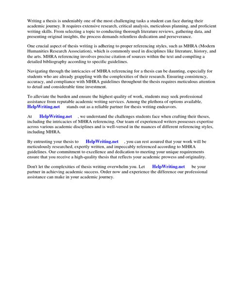 Mhra Reference A Thesis Pdf Citation Note Typography