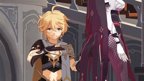 Aether Flexin Rosaria S Butt Genshin Impact Youtube