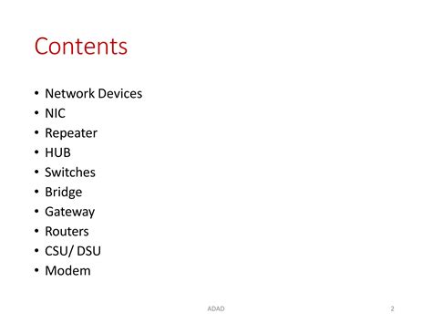 Computer Networks Basics Of Network Devices Pptx Computer