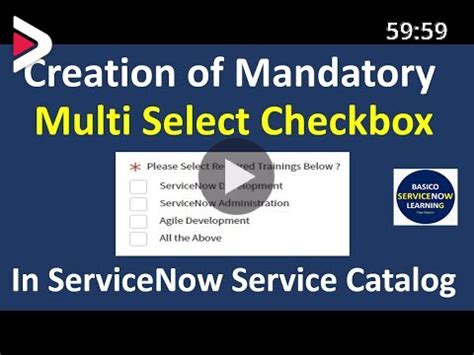Solution Mandatory Multi Select Checkbox ServiceNow Multiple Select Checkbox In Service