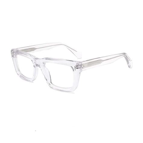Sutton Retro Rectangle Acetate Glasses Frame Jollynova