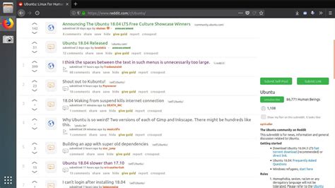 Ubuntu 1804 With Hide Top Bar Gnome Extension Rubuntu