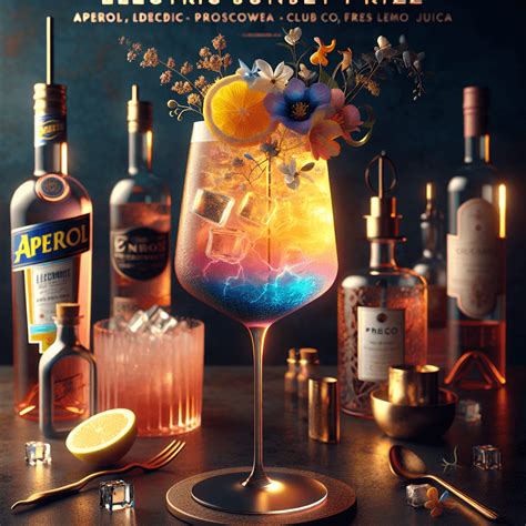 Electric Sunset Spritz Vibrant Twist On Classic Aperol Spritz With