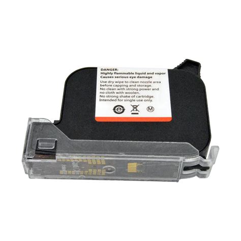 Cartucho De Tinta Preta A Base De Solvente Para O Datador Inkjetregistron M Quinas E Seladoras