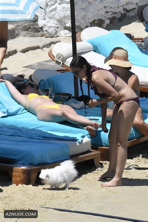 Demi Moore Sexy Enjoys A Beach Day In Mykonos Aznude