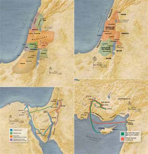 Bible Map Of Exodus Journey