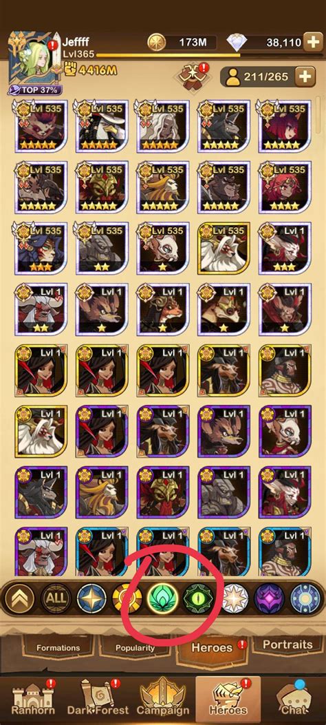 Latest Update Messed Up The Heroes Tab Rafkarena