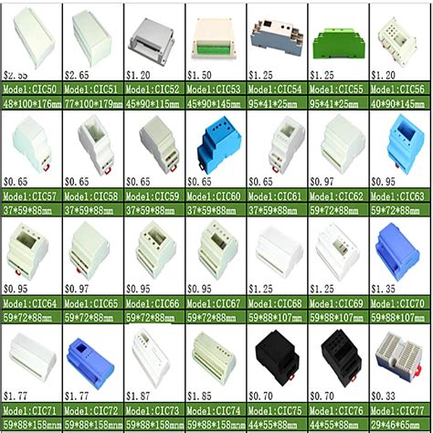 Custom Din Rail Module Enclosure Plc Case 100 70 25mm Smart Plug Enclosure Cic93 Plastic