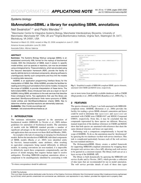 Pdf Libannotationsbml A Library For Exploiting Sbml Annotations