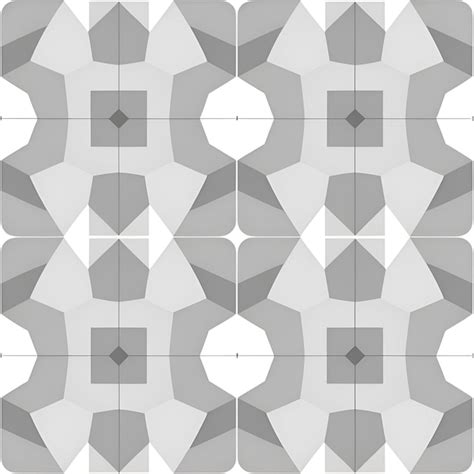 Seamless Tile Pattern Of Folding Polygons On A Soft Silver Background