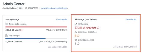 Managing API Usage In Your Zendesk Account Zendesk Help