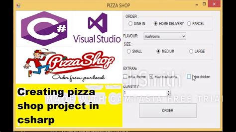 Creating Pizza Shop Project In Csharp For Beginners Fully Explained